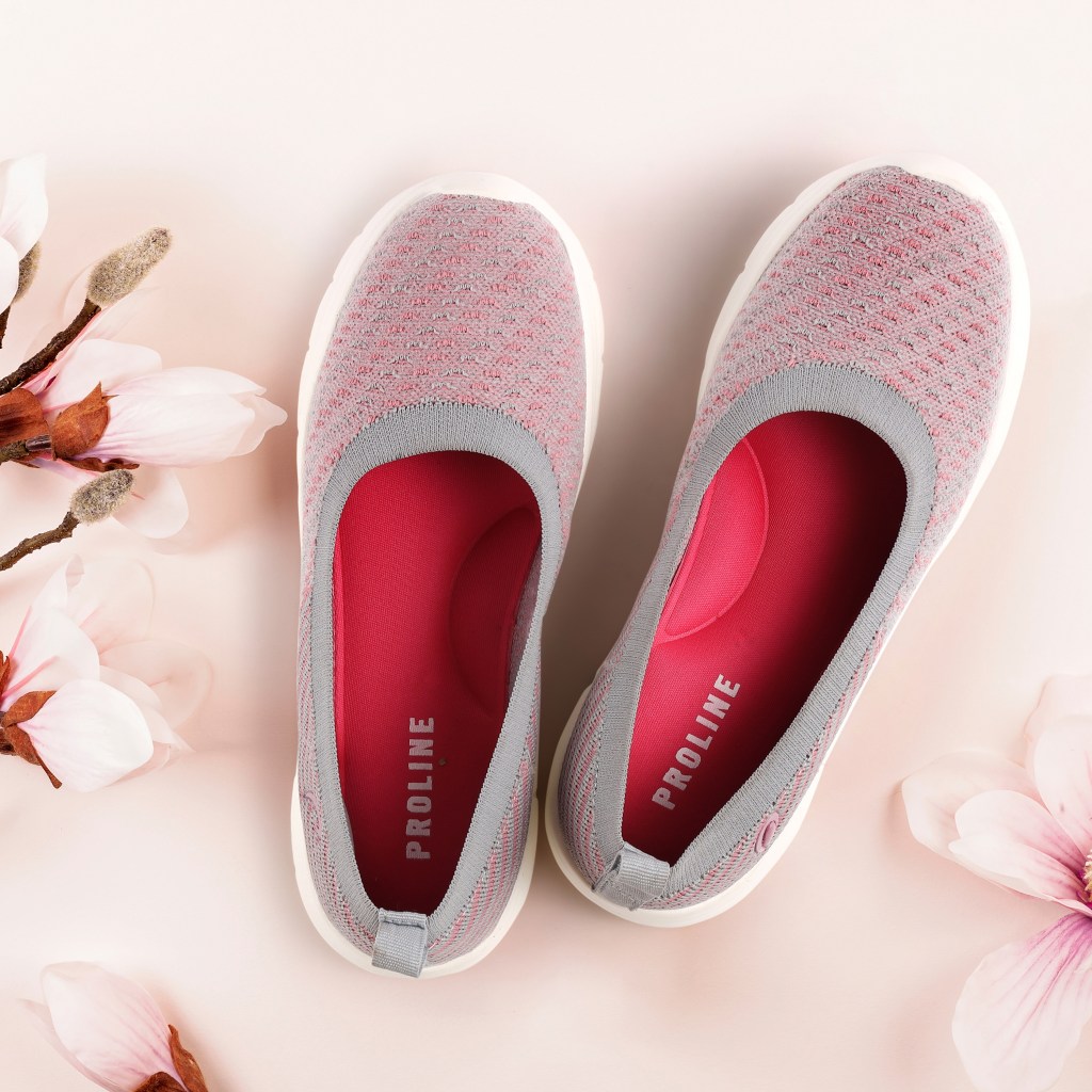 Womens Pink Walk Slip-Ons - Walkwayshoes